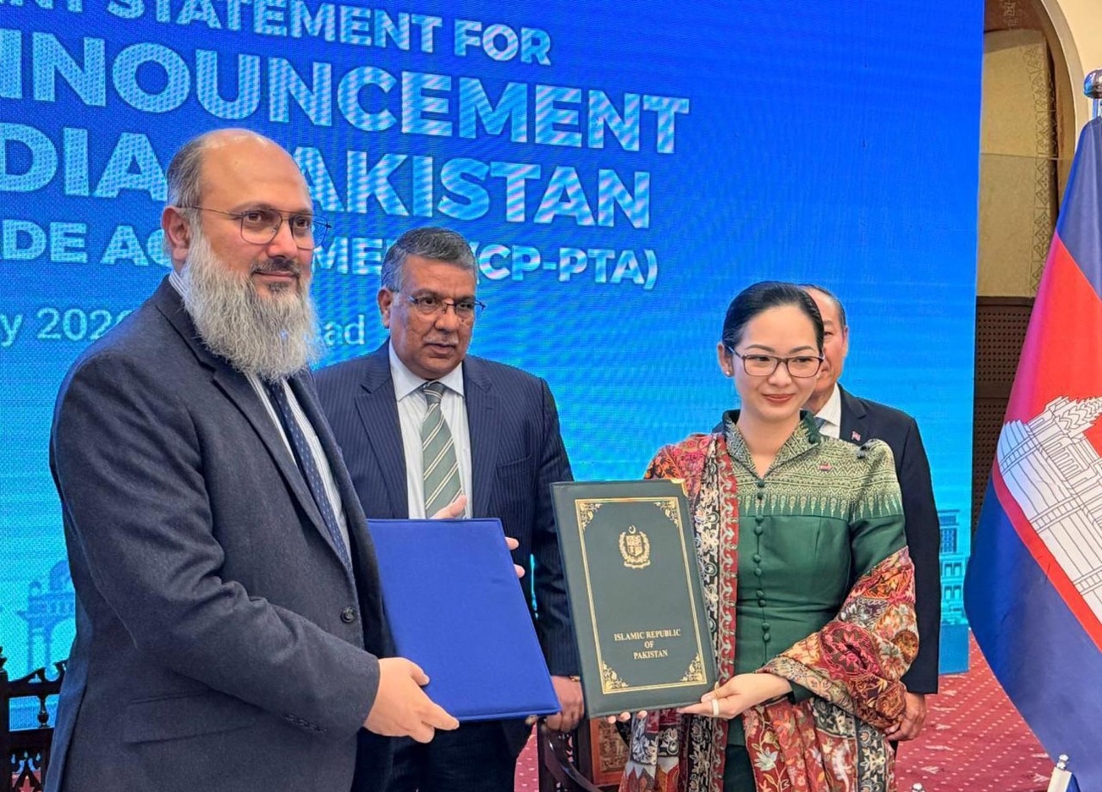 Jam Kamal Khan, Cham Nimul Co-Chair 2nd Pakistan–Cambodia JTC; Joint ...